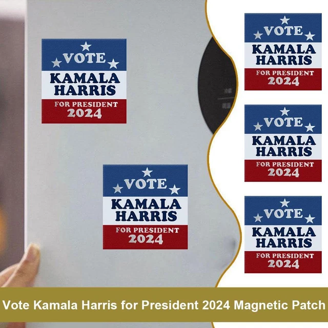 VOTE KAMALA HARRIS FOR PRESIDENTAL 2024 US ELECTION Magnetic Sticker ...