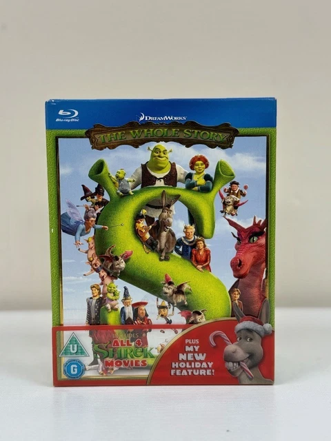 DREAMWORKS SHREK THE Whole Story Blu-ray Box Set 4 Movies CG D44 £12.99 ...
