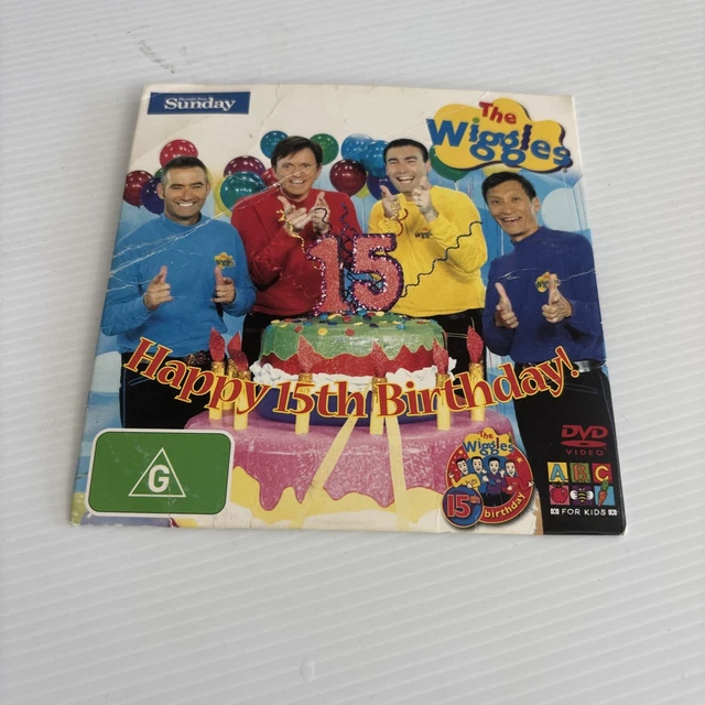 THE WIGGLES HAPPY 15th Birthday DVD Region 4 Original Cast Herald Sun ...