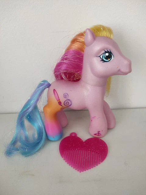 MY LITTLE PONY vintage 2007 hasbro MLP G3 Toola Roola Easter Paintbrush ...