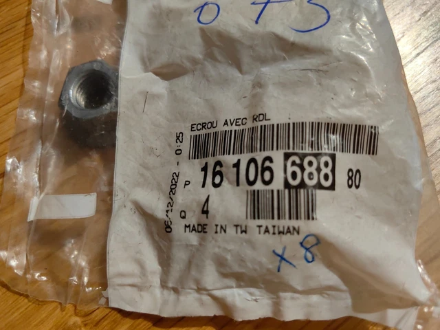 GENUINE PSA CITROEN/DS/PEUGEOT Anti Roll Sway Bar Nut 1610668880 £2.23 ...
