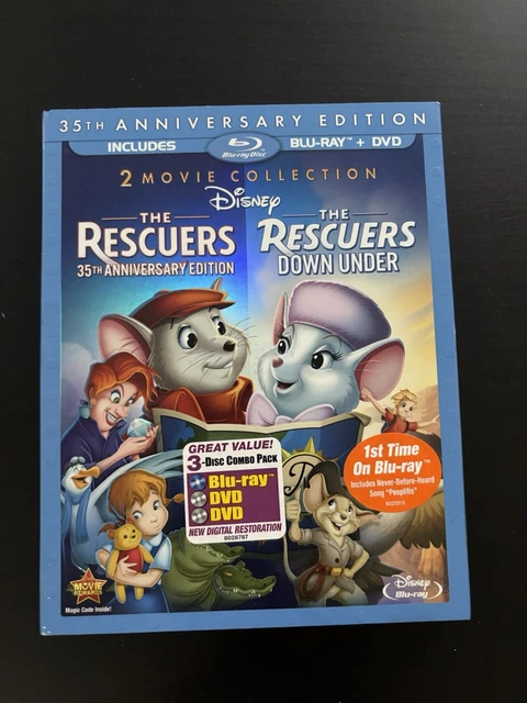 THE RESCUERS / The Rescuers Down Under, 35th Anniversary Edition Bluray ...