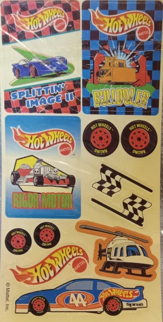 VINTAGE HOT WHEELS by Mattel Stickers Full Sheet '90s £9.47 - PicClick UK