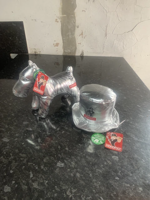MONOPOLY DOG AND Dog Game Plush Soft Toy Mr Monopoly Hotel - Hasbro £15 ...