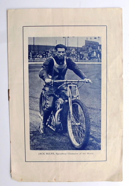 A VINTAGE PICTURE of Speedway New Cross World Champion Jack Milne £3.25 ...