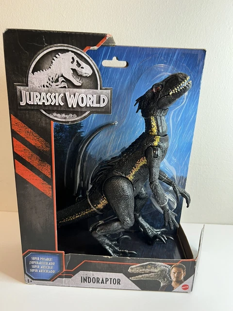 JURASSIC WORLD FALLEN Kingdom Super Posable INDORAPTOR Mattel 10” 2022 ...