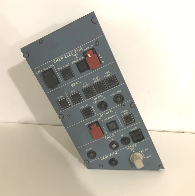 AIRBUS A320 AIRCRAFT 21VU Emergency Electric Power Control Panel £277. ...