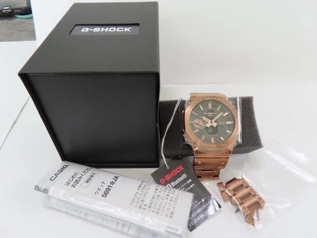 CASIO G-SHOCK GM-B2100GD-5AJF Gold Metal Case Solar Bluetooth Men Watch ...