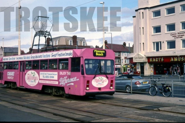 35MM SLIDE BLACKPOOL Transport Single Decker Tram Strassenbahn 647 2004 Original £4.99 - PicClick UK