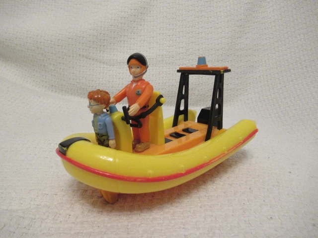 FIREMAN SAM TOYS Neptune Speed Boat with two figure see photos of item ...