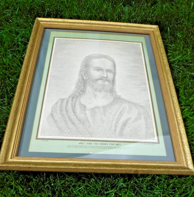 VTG~JESUS CHRIST PORTRAIT~WORD Art By Gwang Rhee~Bible Scripture ...