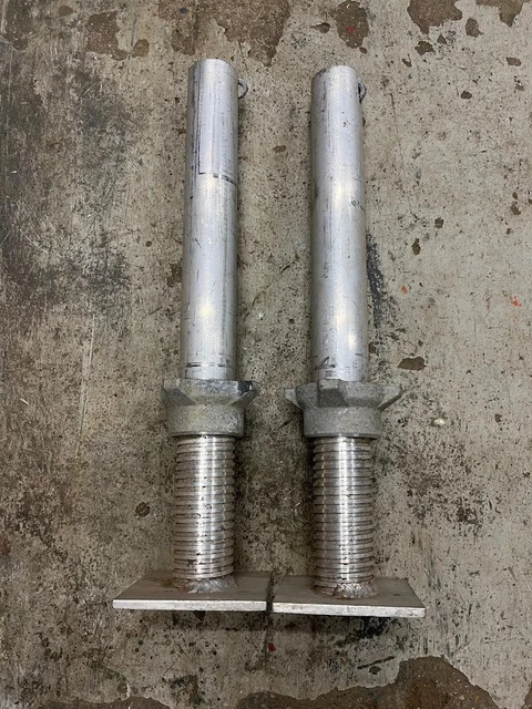 SCAFFOLD TOWER LEGS - Flat Plates - Pair - 450Mm Long £35.00 - PicClick UK