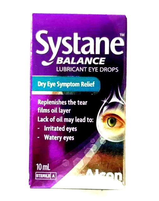ALCON SYSTANE BALANCE Lubricant Eye Drops DRY expiry date 07/2024- 10ml ...