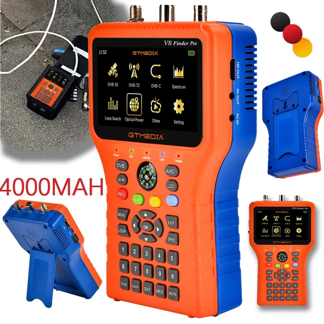 PROFI SATFINDER GTMEDIA V8 Finder Pro/Max Satelliten Messgerät DVB-S/S2/S2X DE EUR 99,99 ...