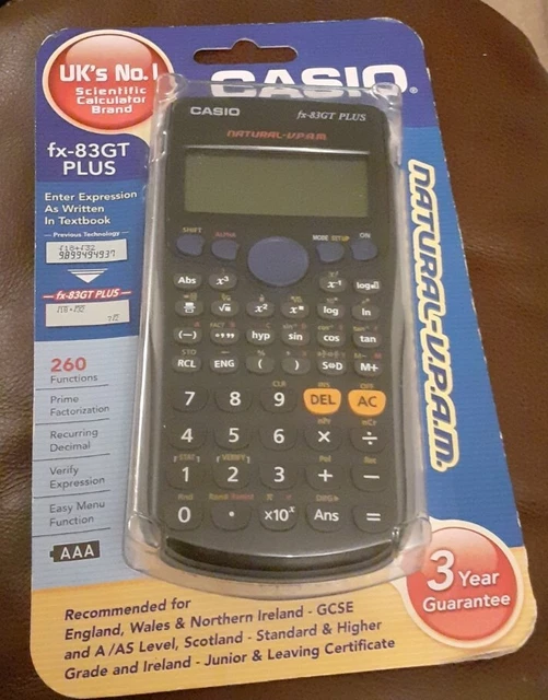 CASIO (FX-83GT PLUS) Scientific Calculator - Factory Sealed £17.90 ...