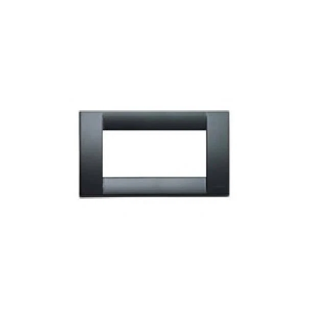 VIMAR 4 MODULE Plate In Graphite Grey Technopolymer Idea Series 16744. ...