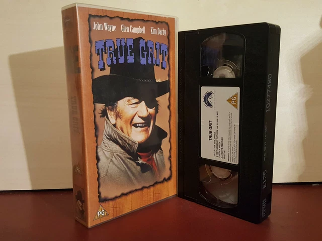 TRUE GRIT - John Wayne - Glen Campbell - PAL VHS Video Tape (T175) £1. ...
