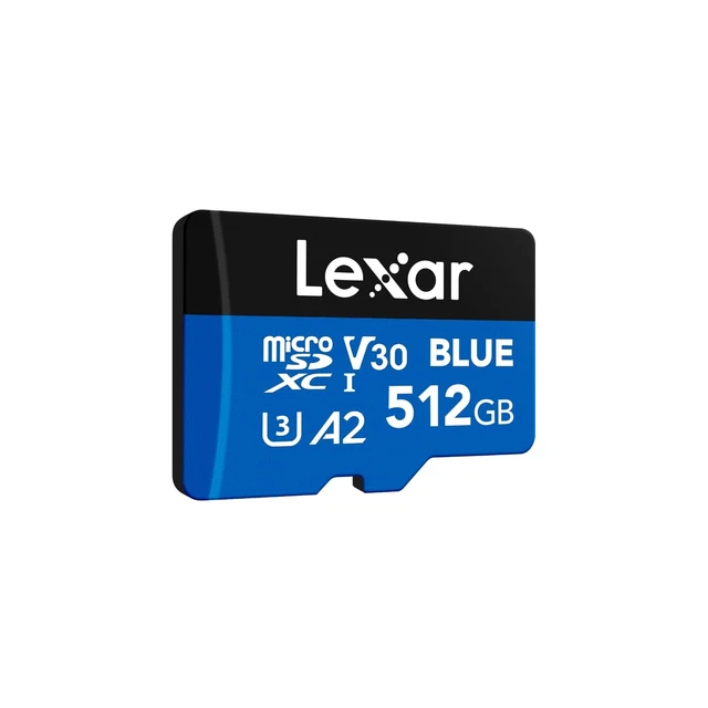 LEXAR BLUE MICRO SD Card 512GB, up to 160MB/s Read, microSDXC UHS-I ...