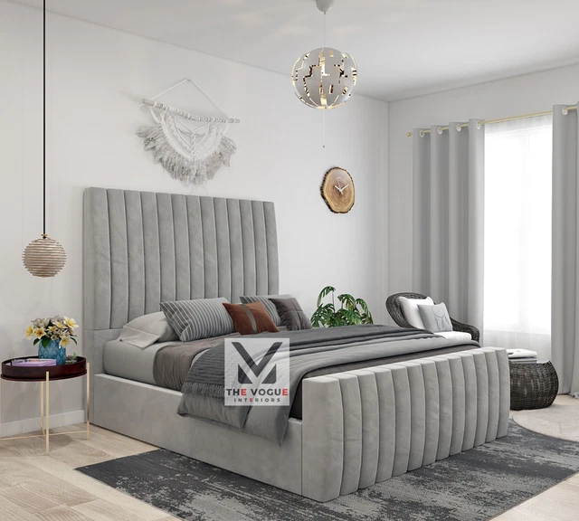 BESPOKE BEDS | Upholstered King Size Bed | Ottoman Bed Frame | Fabric Bed Frame £579.00 ...