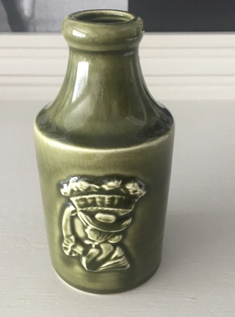 VINTAGE GREEN POTTERY Bottle. Potter & Moore £7.00 - PicClick UK