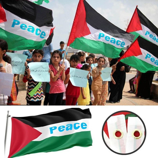 PALESTINE PALESTINIAN FLAG 5ft X 3ft Eyelets - Fast Despatch J $11.55 ...
