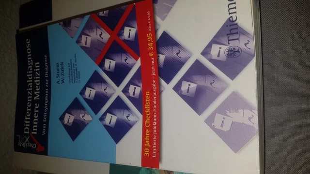 MEDIZIN STUDIUM KLINIK Thieme Checklist Differentialdiagnose Innere ...