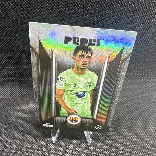 PEDRI TOPPS DECO 2025/26 Black /10 #4/10 FC Barcelona UEFA Club ...