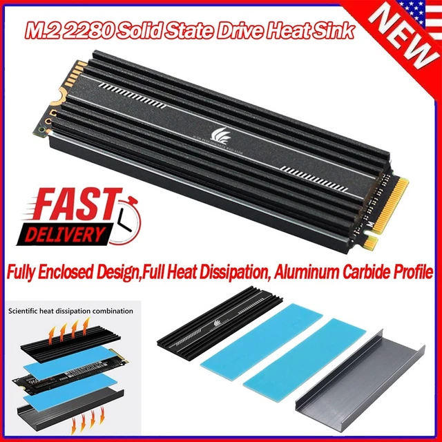 REFROIDISSEUR DISSIPATEUR DE chaleur SSD M2 2280 disque dur radiateur ...