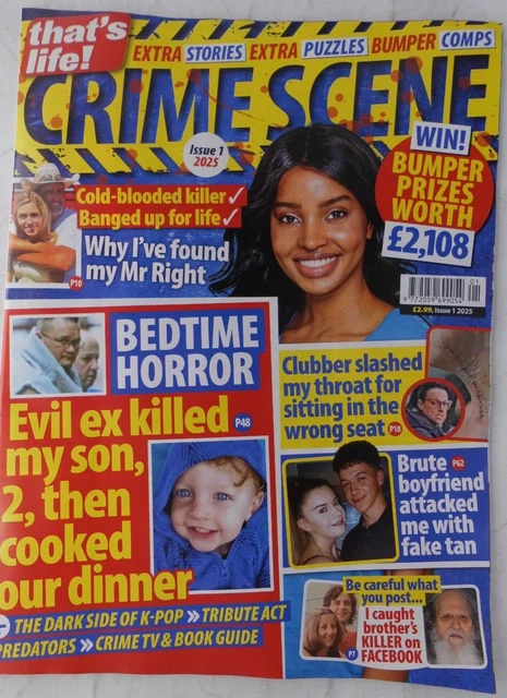 REAL LIFE SPECIAL magazine That's Life Crime Scene #1 2025 Bedtime ...