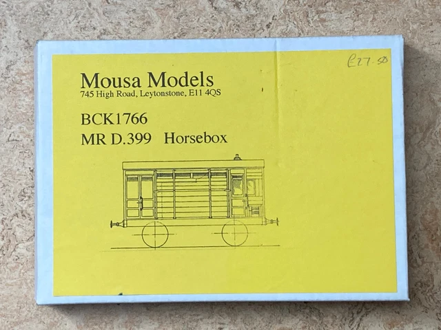 MR HORSEBOX D399 Mousa Models brass kit 00 gauge. Unstarted B408 £31.03 ...
