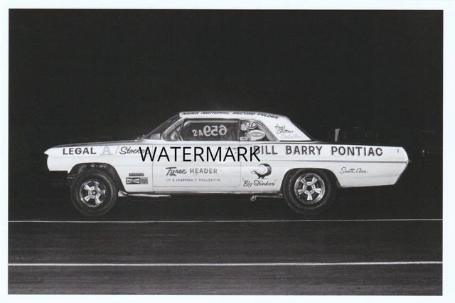 1960S NHRA DRAG Racing-Jess Tyree's 1962 421 Pontiac SUPER DUTY ...