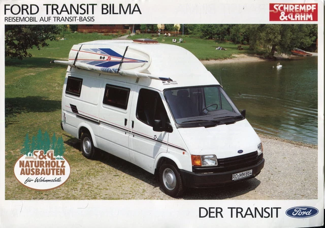 FORD TRANSIT BILMA Camper Van German market sales leaflet/brochure £6. ...