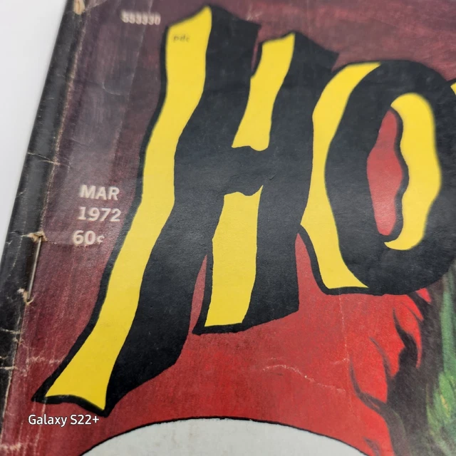 1972 HORROR TALES Magazine v.4 #2 VG Eerie WALLS OF FEAR Halloween Fear ...