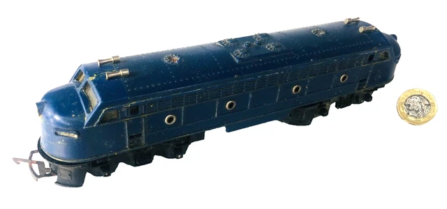 TRAIN TRIANG TRI-ANG Vintage Double Headed Diesel Locomotive Blue ra £ ...