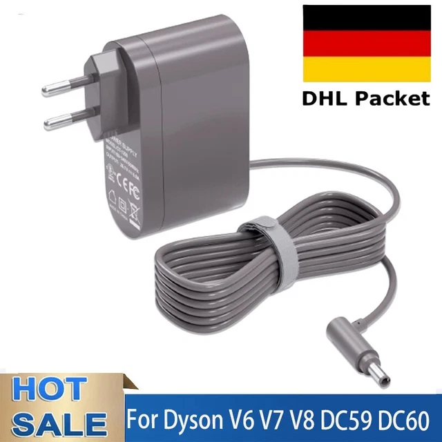 LADEGERÄT NETZGERÄT LADEKABEL Netzteil für Dyson V6 V7 V8 26,1V 0,6A EUR 14,89 - PicClick DE