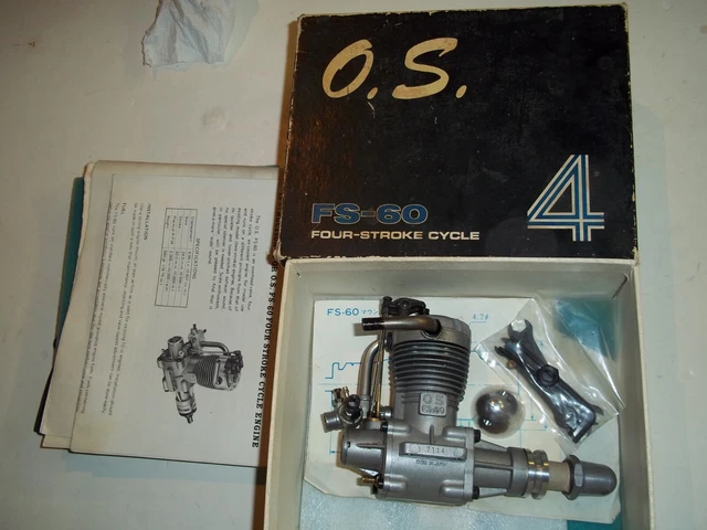 BEAUTIFUL IN THE Box Open Rocker Os Fs 60 With Muffler Rc Model ...