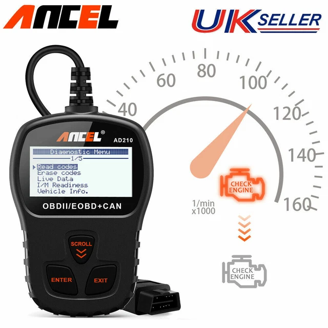 ISUZU D-MAX OBD2 Fault Code Erase Reader Car Diagnostic Scanner Tool Ancel AD210 EUR 39,98 ...