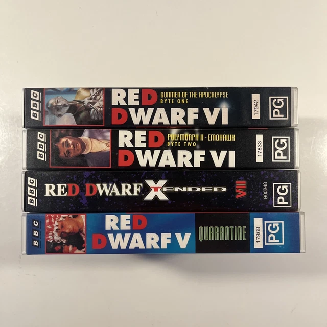 RED DWARF 4 VHS Bundle VI Byte One and Two, VII Xtended, V Quarantine ...