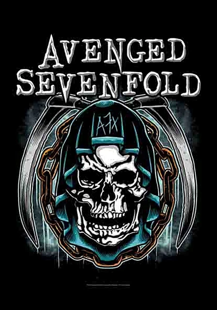 AVENGED SEVENFOLD SAINT Reaper Grand Tissu Affiche/Drapeau 1050mm x ...