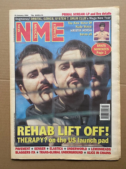 THERAPY? NME MAGAZINE Jan 15 1994 - Andy Cairns Cover With More Inside ...