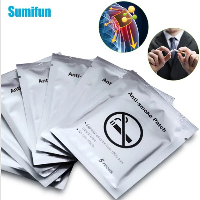 ANTI SMOKE PATCHES Natural Herbal Nicotine Patch 50 x 10 Bags Stop ...