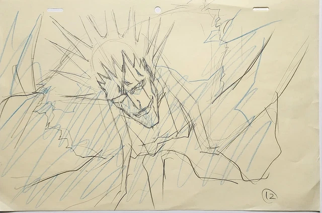 BLEACH ANIMATION PRODUCTION Cel Drawing Douga Genga: Kenpachi - 4521 ...