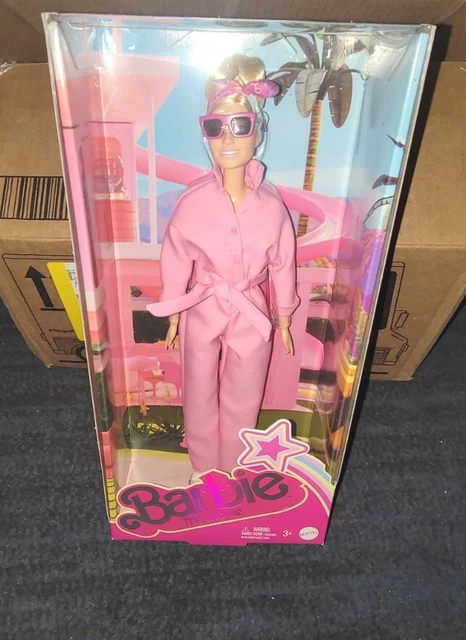 BARBIE THE MOVIE Collectible Doll Margot Robbie In Pink Power Jumpsuit ...