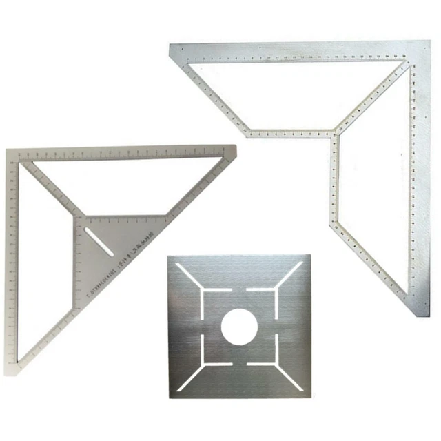FLOOR DRAIN RULER Multiple Patterns Positioning Ruler Angle Measuring ...