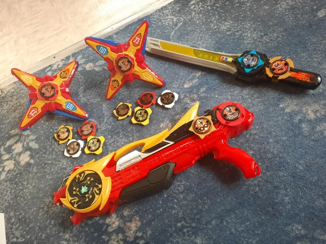 POWER RANGERS NINJA Steel Morpher Sword Gun Lot Free Gift Included £60. ...
