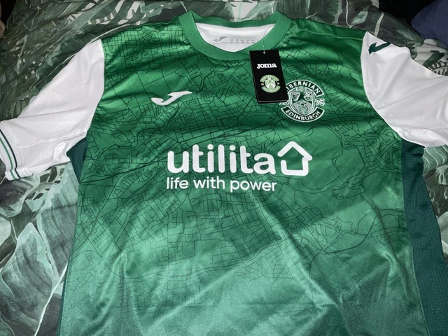 HIBERNIAN HIBS TOP 2021/2022. New!! LARGE £39.99 - PicClick UK