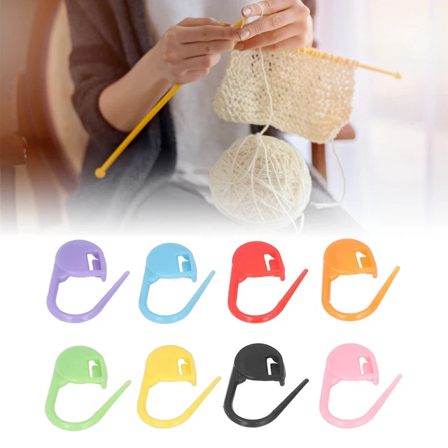 STITCH NEEDLE CLIP Plastic Material Locking Stitch Markers For DIY ...