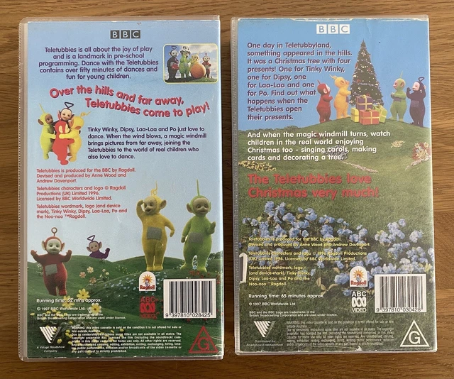 VHS TELETUBBIES HAPPY Christmas / Dance with BBC Video x 2 Tested £20. ...