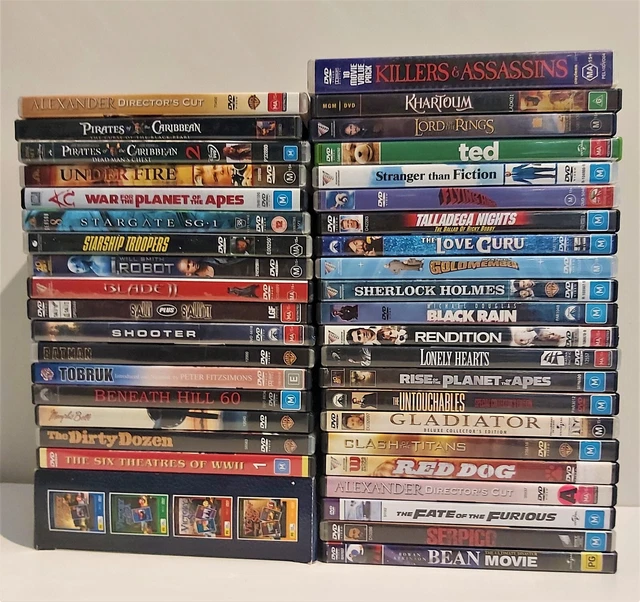 BULK DVD 40X Movies & Boxsets. Action, Sci-Fi, War. Comedy. GREAT ...