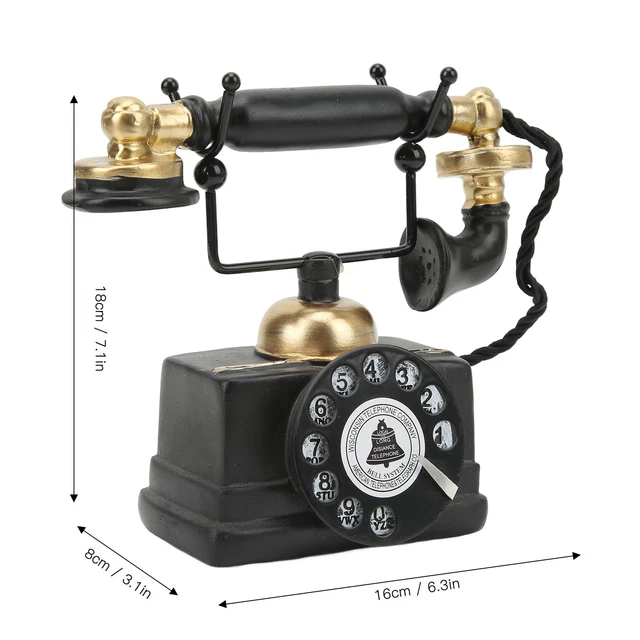 ANTIQUE PHONE MODEL Decorative Telephone Model Retro For Store Window ...